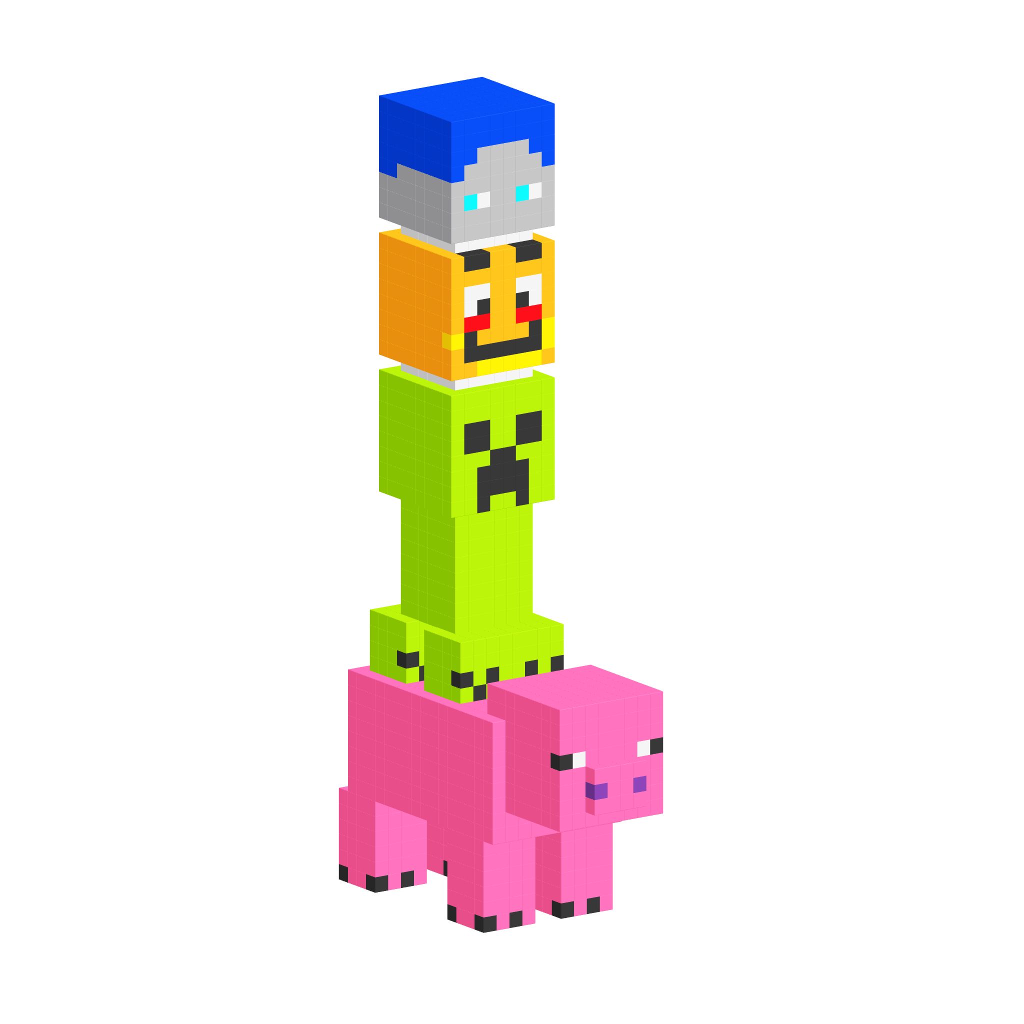 Minecraft Totem pole | PIXIO