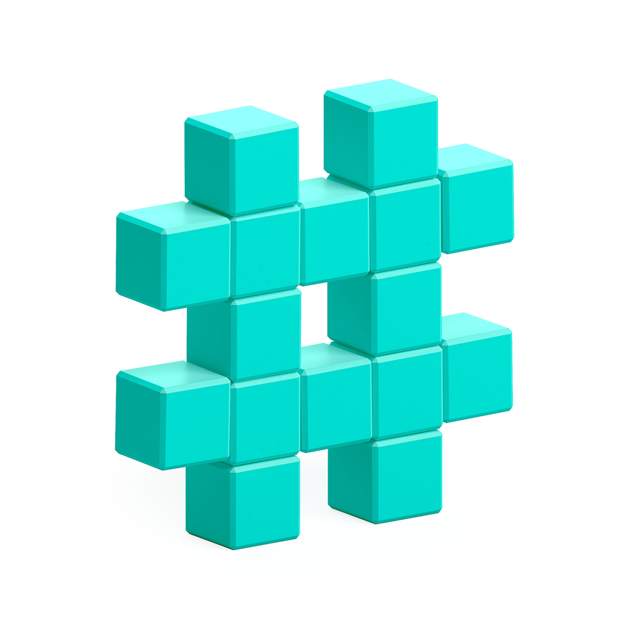 Turquoise hashtag | PIXIO